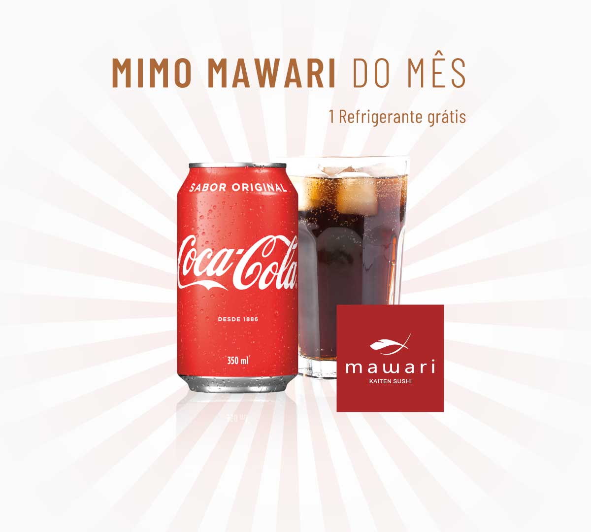 Mimo do mês Mawari – Agosto 2025 – Restaurante Mawari Kaiten Sushi